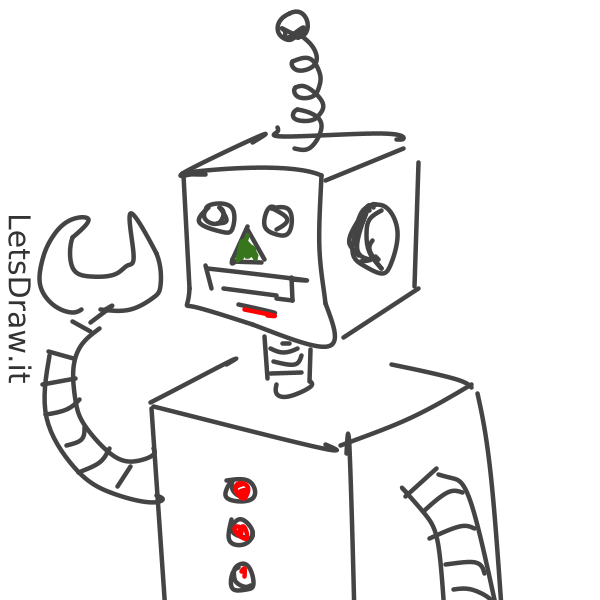 robot tekenen / LetsDrawIt
