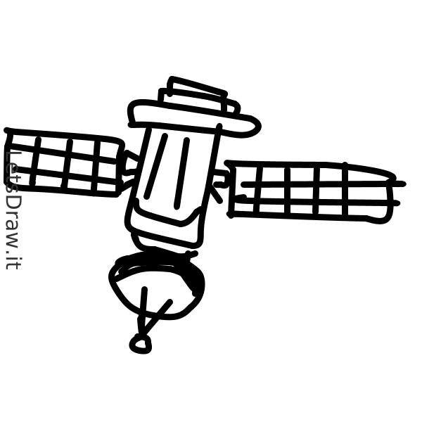 How to draw satellite / 177fc8mzg.png / LetsDrawIt
