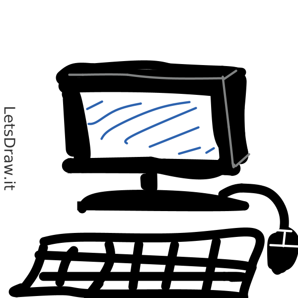 How to draw computer / 17umb7i5i.png / LetsDrawIt