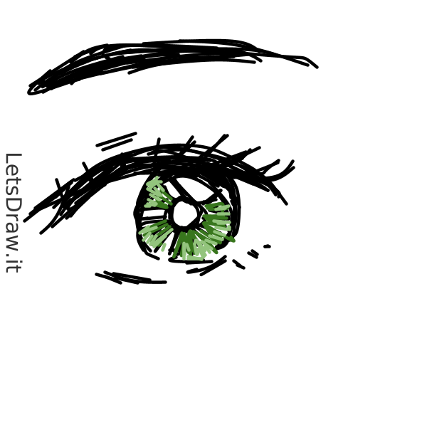 How to draw green-eyed / 1851f9wws.png / LetsDrawIt