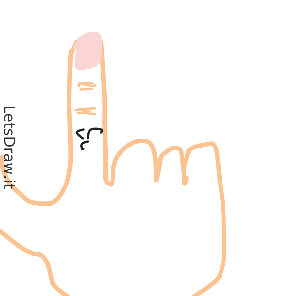 How to draw index finger / 18b8kxyj4.png / LetsDrawIt