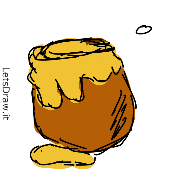How to draw honey / 18m3dek43.png / LetsDrawIt