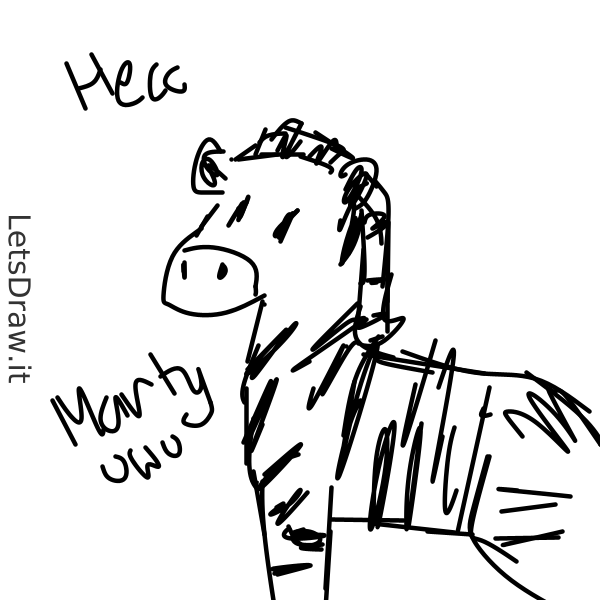 How to draw zebra / 1afsn5ezz.png / LetsDrawIt