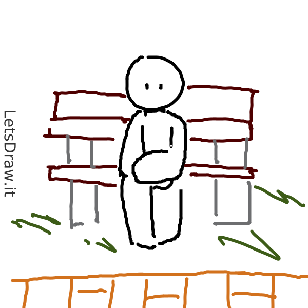 How to draw bench / 1anwqm36t.png / LetsDrawIt