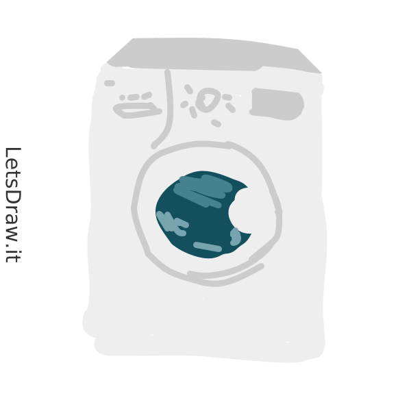 How to draw washing machine / 1apcfjdbg.png / LetsDrawIt