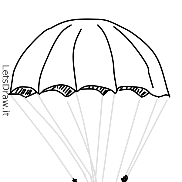 How to draw parachute / 1bmrp3bbs.png / LetsDrawIt