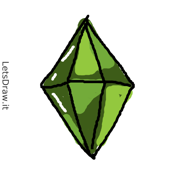 How to draw Emerald / 1cwfqds8o.png / LetsDrawIt