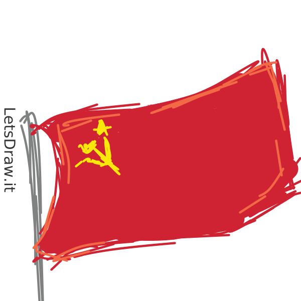 How to draw Soviet Union / 1dm3ddo4s.png / LetsDrawIt