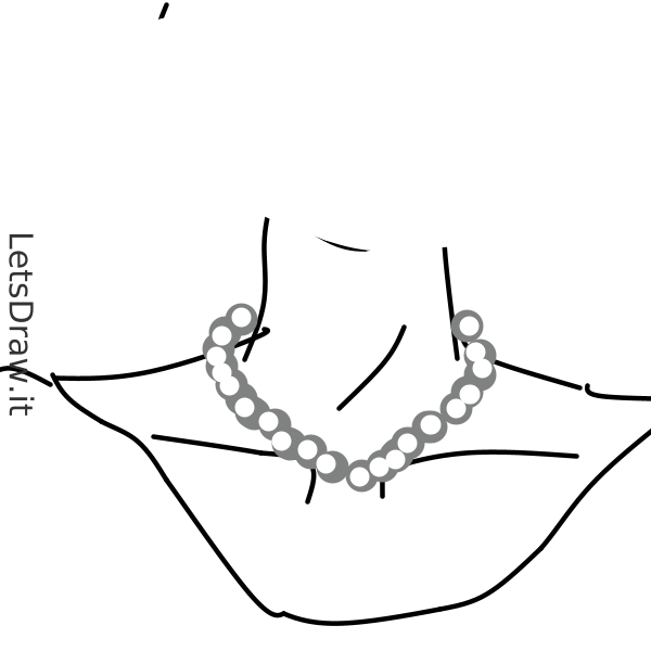 How to draw necklace / 1dwrfndao.png / LetsDrawIt