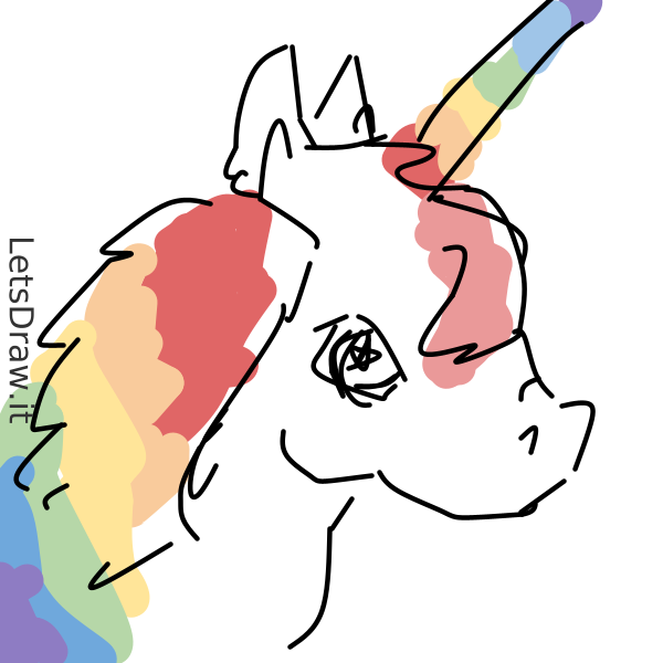 How to draw unicorn / 1f6kbg59t.png / LetsDrawIt