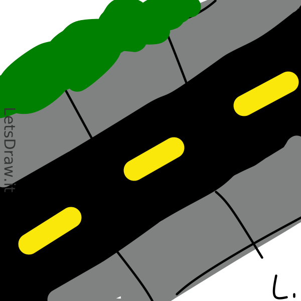 How to draw sidewalk / 1h1nnoiwu.png / LetsDrawIt