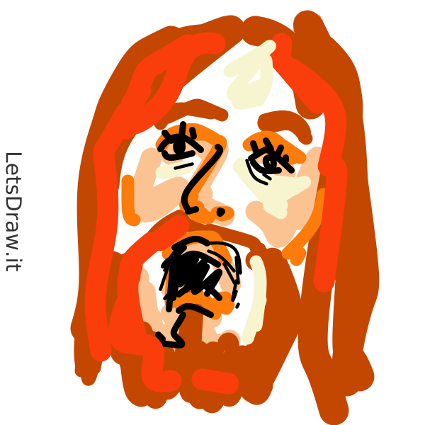 How to draw bearded lady / 1i1okrafb.png / LetsDrawIt