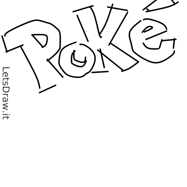 How to draw Pokemon logo / 1i4ydqah6.png / LetsDrawIt