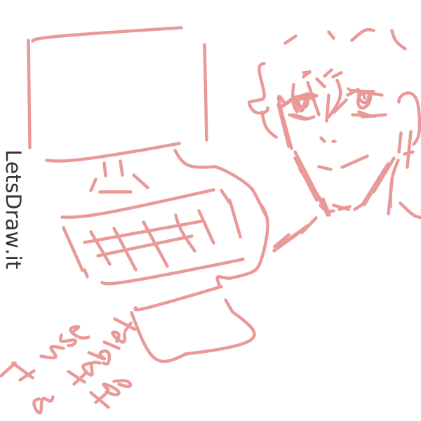 How to draw keyboard / 1ibf85qwo.png / LetsDrawIt