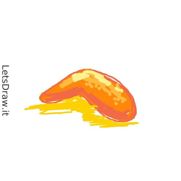 How to draw chicken wing / 1k158o83z.png / LetsDrawIt