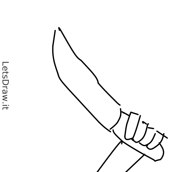 How to draw knife / 1kwwb3der.png / LetsDrawIt