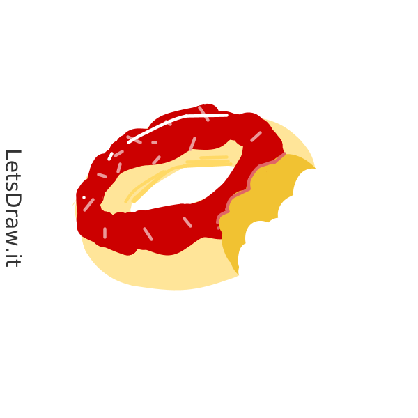 How to draw doughnut / 1ogj8rjid.png / LetsDrawIt
