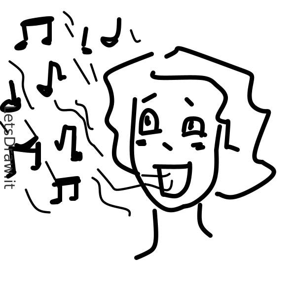 How to draw singing / 1pewmgkqo.png / LetsDrawIt