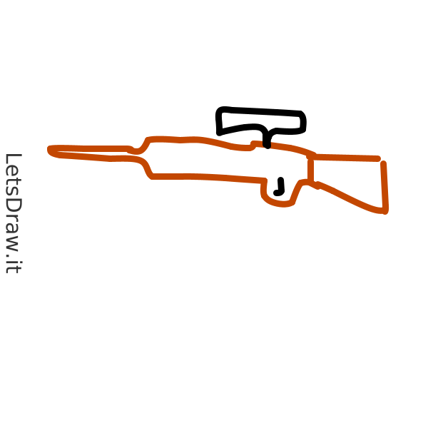 How to draw rifle / 1q4rjsd5x.png / LetsDrawIt