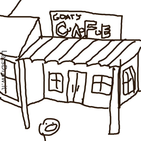 How to draw cafe / 1q65geij4.png / LetsDrawIt