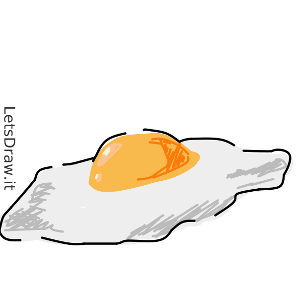 How to draw fried egg / 1q6wjzepn.png / LetsDrawIt