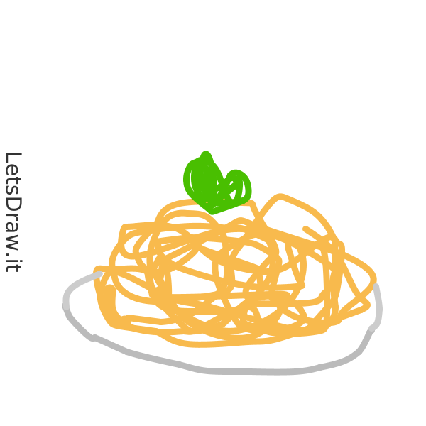 How to draw pasta / 1s3rmxz3d.png / LetsDrawIt