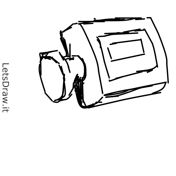How to draw video camera / 1s7orb441.png / LetsDrawIt