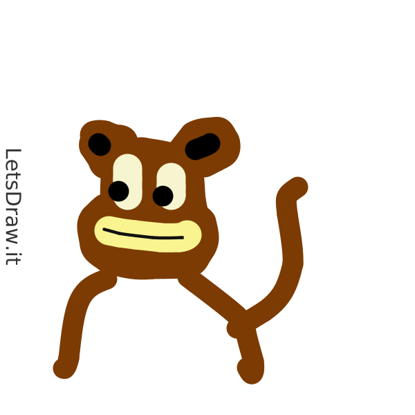 How to draw monkey / 1tqfk9yim.png / LetsDrawIt