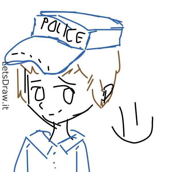 How to draw police / 1w7j17b4.png / LetsDrawIt