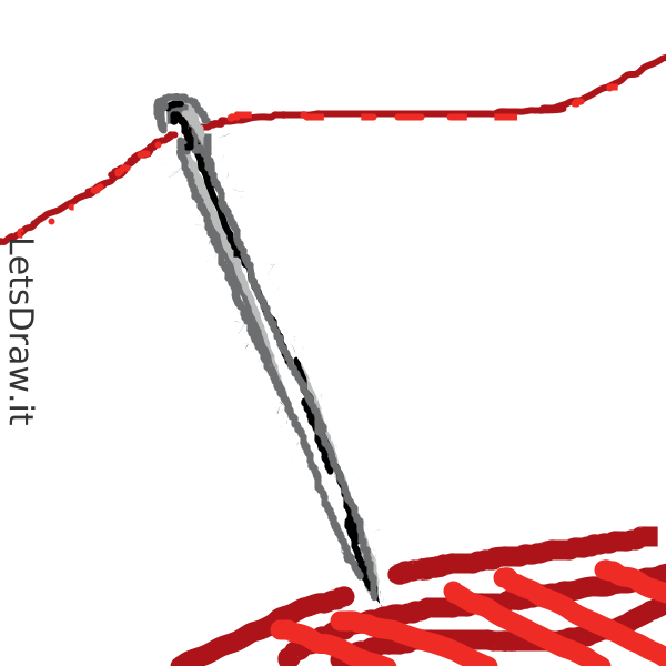 How to draw sewing needle / 1wr5o17t4.png / LetsDrawIt