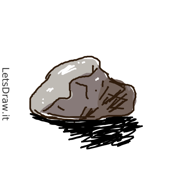 How to draw rock / 33jakyjkw.png / LetsDrawIt