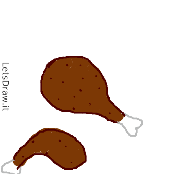How to draw chicken wing / 33p1qwdnz.png / LetsDrawIt