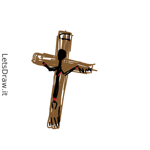 How to draw Christian cross / 33zbbr986.png / LetsDrawIt