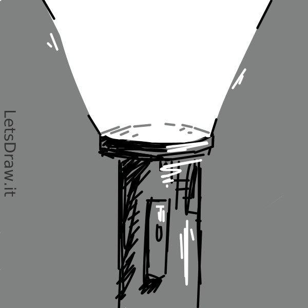 How to draw flashlight / 34orbtadi.png / LetsDrawIt
