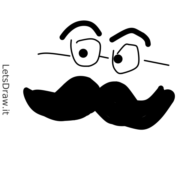 How to draw mustache / 359tf1ehu.png / LetsDrawIt