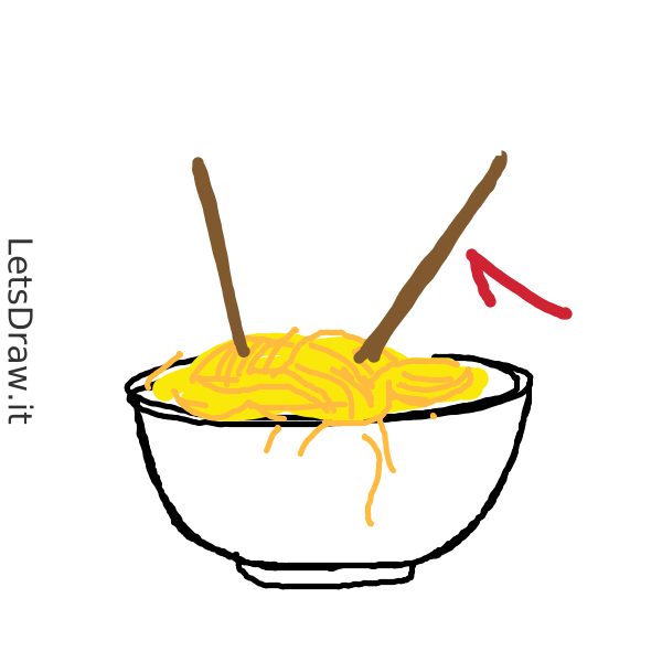 How to draw chopsticks / 36ue8oya3.png / LetsDrawIt