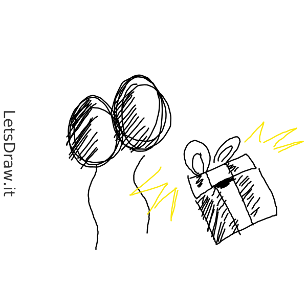 How to draw celebration / 37unbe5o9.png / LetsDrawIt