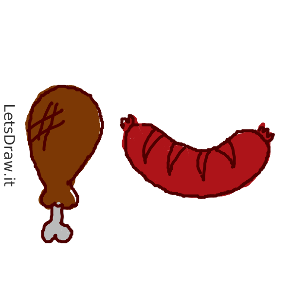 How to draw meat / 39j4qdsis.png / LetsDrawIt