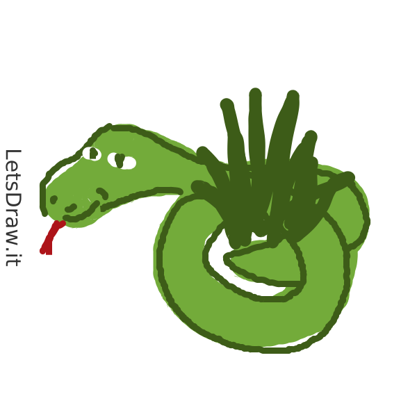 How to draw grass snake / 3a3jtc7sc.png / LetsDrawIt