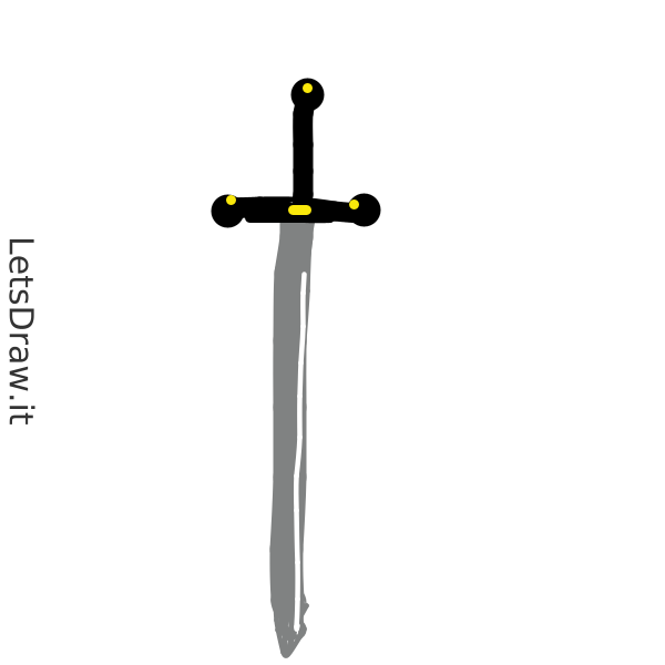 How to draw sword / 3a51549g.png / LetsDrawIt
