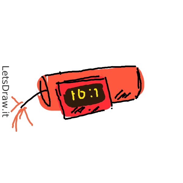 How to draw time bomb / 3b1ue1zua.png / LetsDrawIt