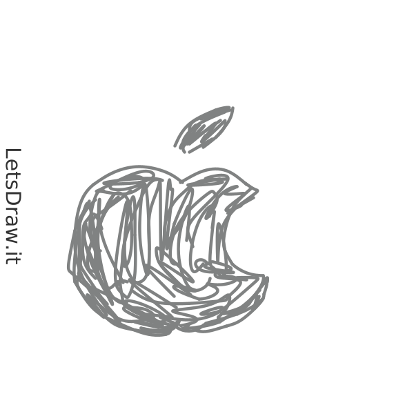 How to draw Iphone Apple / 3b74nx9z3.png / LetsDrawIt