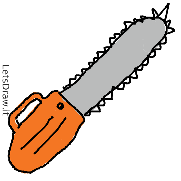 How to draw chainsaw / 3c56oimj6.png / LetsDrawIt