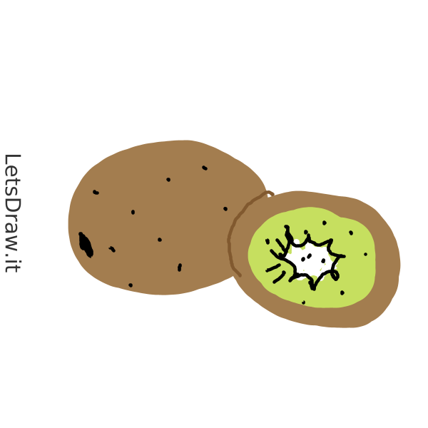 How to draw kiwi / 3csiquz3t.png / LetsDrawIt