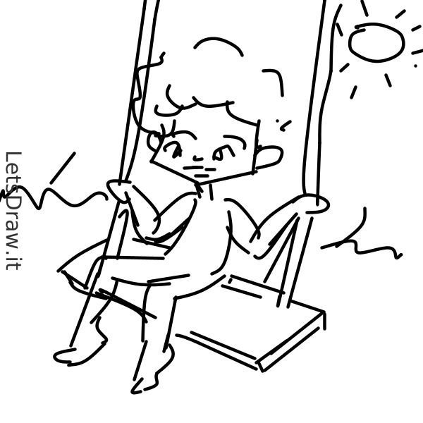 How to draw swing / LetsDrawIt