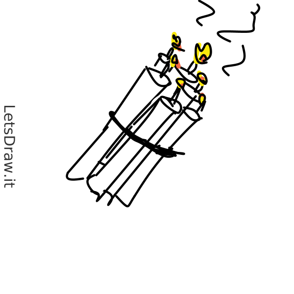 How to draw dynamite / 3dfqd8ccg.png / LetsDrawIt