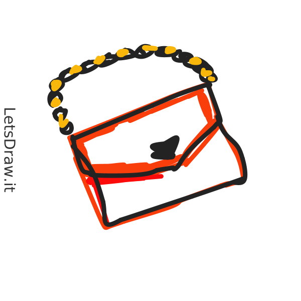 How to draw purse / 3djtppwc6.png / LetsDrawIt