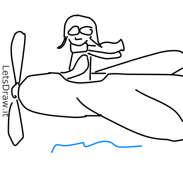 How to draw pilot / LetsDrawIt