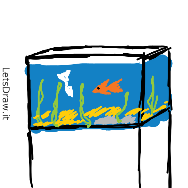 How to draw aquarium / 3eesor7h1.png / LetsDrawIt