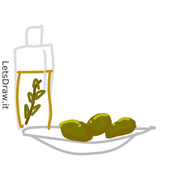 How to draw Olives / LetsDrawIt